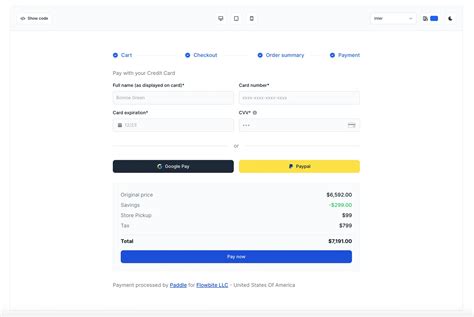 Payment Form Components Coded With Tailwind Css And Flowbite