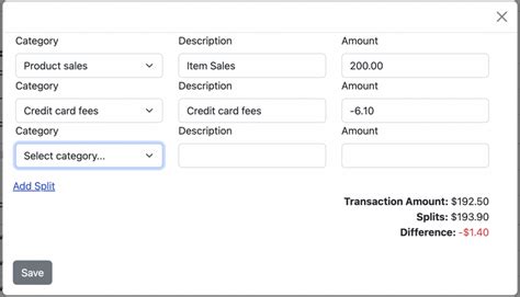 Seller Ledger Now Allows User To Split Transactions