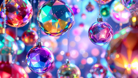 Vibrant Christmas Ornaments In Stunning 4k Ultra Hd Wallpaper By