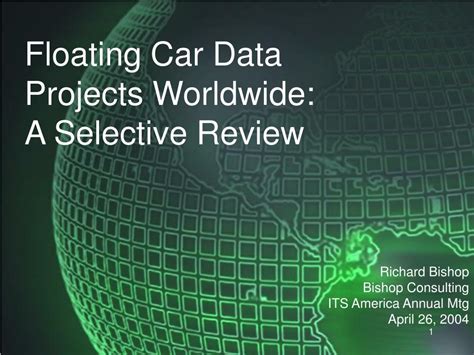 Ppt Floating Car Data Projects Worldwide A Selective Review