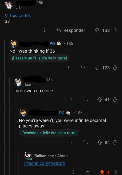 Infinite Decimal Places Away Rtechnicallythetruth
