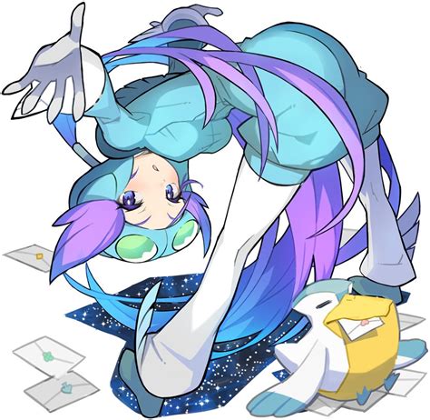 Safebooru 1girl Bent Over Blue Eyes Envelope Gloves Helmet Nagi