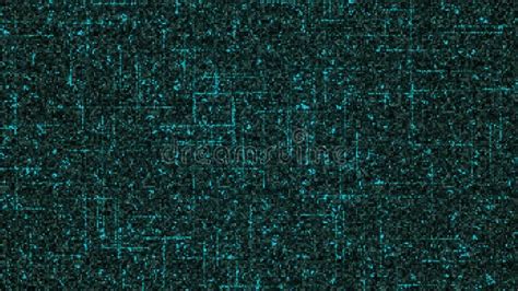 Abstract Cyberspace Texture With Moving Algorithm Animation Stock