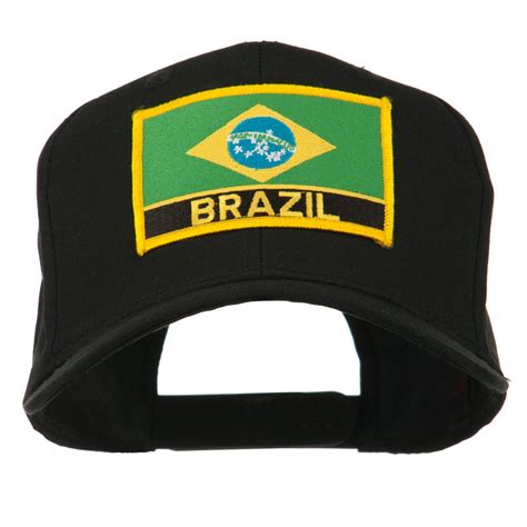 South America Brazil Flag Patched High Pro Style Cap Foreign Country