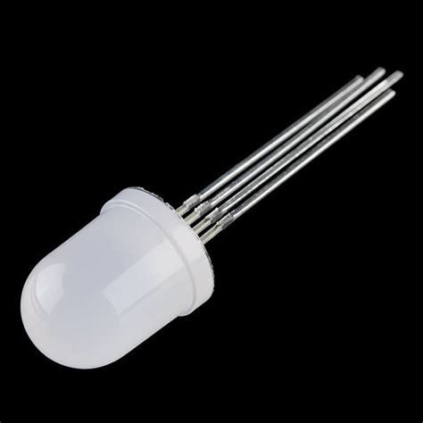 Diffused Rgb Common Anode Led 10mm Tricolor 5pcs Darkoct02