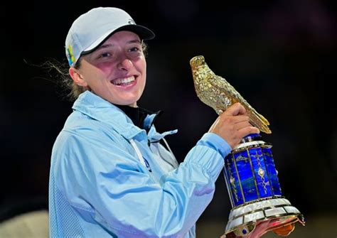 Lga Swiatek Poland Poses Trophy After Editorial Stock Photo Stock Image Shutterstock