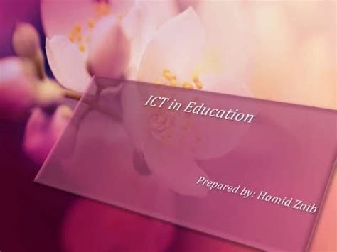 Role Of Ict In Education Pptx Internet Computing