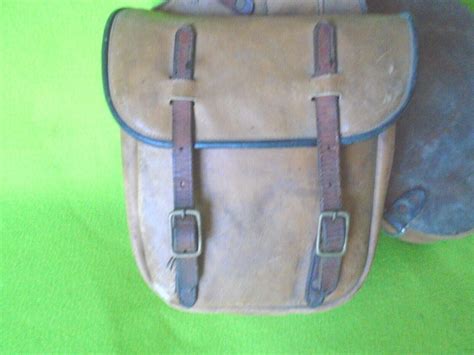Nice Vintage Collectible Leather Saddle Bags~possible Cavalry~military