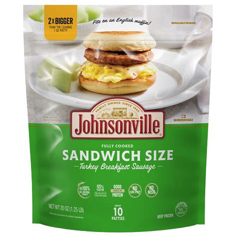 Fully Cooked Turkey Breakfast Sausage Links Johnsonville