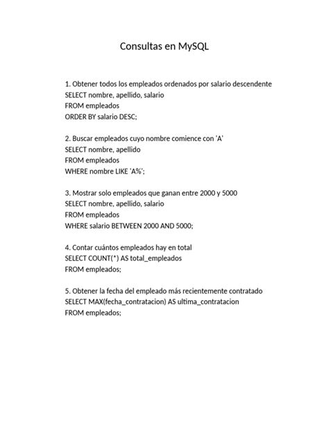 Consultas En Mysql Pdf