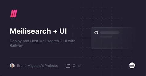 Deploy Meilisearch Ui Railway