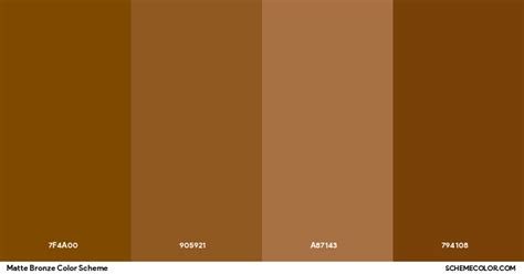 What Is The Color Code For Bronze