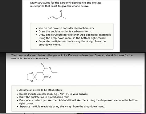 [solved] Draw Structures For The Carbonyl Electrophile An