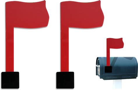 Xd4 Mailbox Flag Replacement Universal 2 Pack Red Mailbox Flag Replacement Kit Brick Mailboxes
