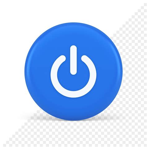 Premium Psd Shutdown Turn On Off Button Energy Switch Power Start
