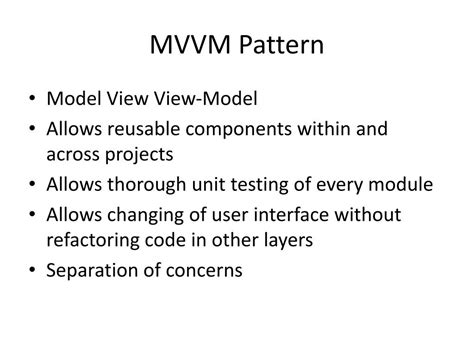 PPT MVVM PowerPoint Presentation Free Download ID