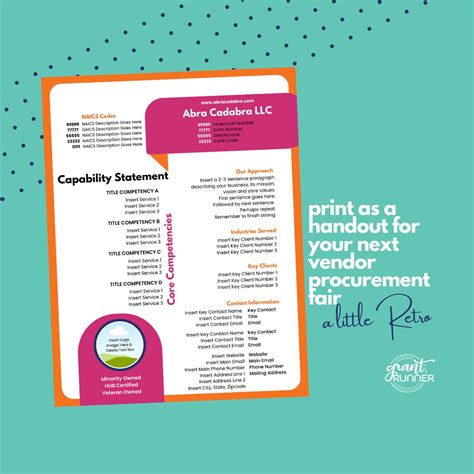 Consulting Intake Form Modern Capability Statement Template Customize