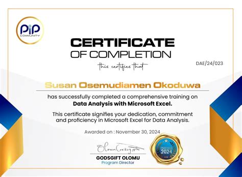 Susan Okoduwa On Linkedin Dataanalysis Excel Continuouslearning Pipcommunity Gratitude