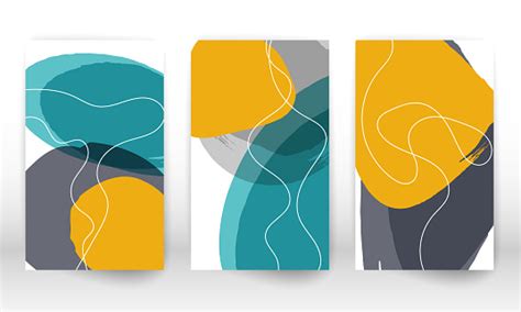 기하학적 모양 집합입니다 추상 핸드 그린 수채화 효과 디자인 요소 현대 미술 프린트 낙서 모양의 현대적인 디자인 0명에 대한 스톡 벡터 아트 및 기타 이미지 Istock