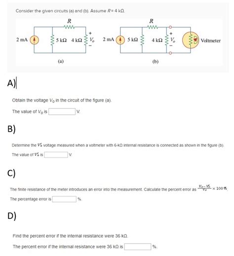 solved consider the given circuits a and b assume r 4