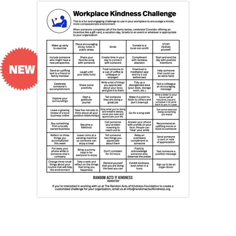 The Random Acts Of Kindness Foundation Kindness At Work Resources