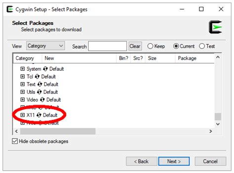 notes on installing cygwin with x11 on windows csci 402 spring 2023