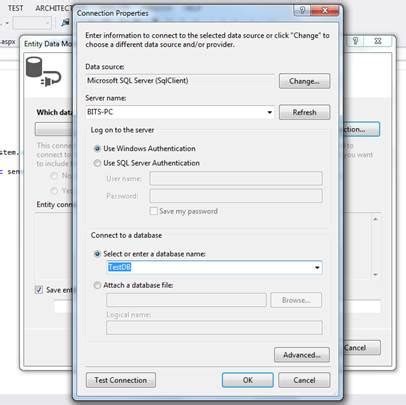 Consuming WCF Service In MVC Application Using Entity Framework