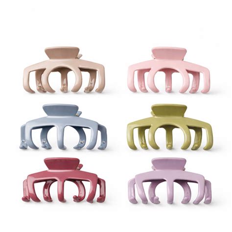 Soft Matte Claw Clip Set 6 Pack Donatello Gian