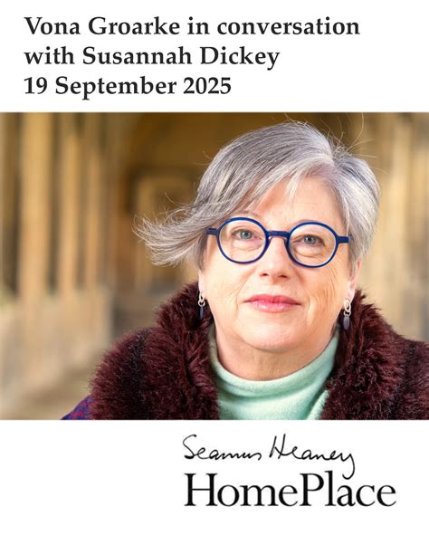 The Gallery Vona Groarke In Conversation With Susannah Dickey At The Seamus Heaney Homeplace