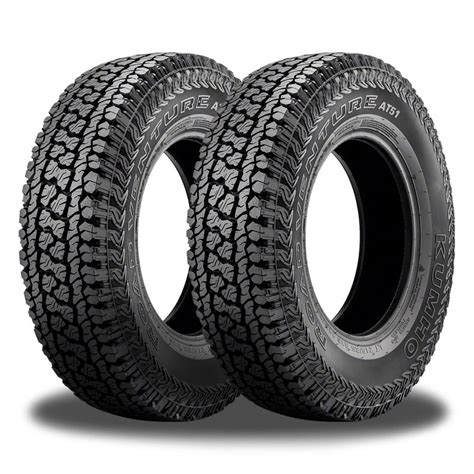 2 Kumho Road Venture At51 Lt 30570r16 124121r E10 All Terrain 3pmsf