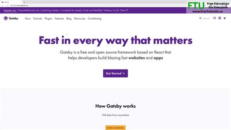 Gatsbyjs Tutorial And Projects Course Free Download Borrow And Streaming Internet Archive