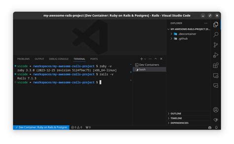 Carlos Eduardo Rodrigues Diógenes On Linkedin Creating A Rails Project Using Dev Containers