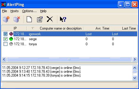 Alert Ping Pro Verify Accessibility Of Your Host Computers