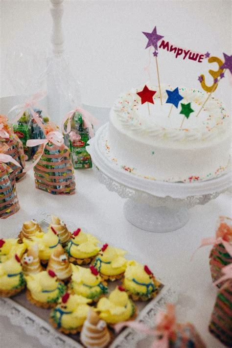 Украшение детского стола на др кенди бар Candy Bar топпер своими руками детский день