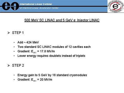 International Linear Collider At Stanford Linear Accelerator Center