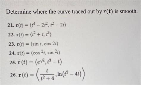 solved determine where the curve traced out by r t is