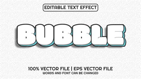 Premium Vector Editable Text Effect Modern 3d Bubble And Minimal Font Style