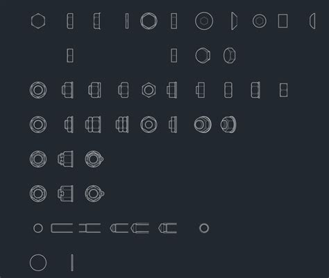 Fasteners Cad Blocks