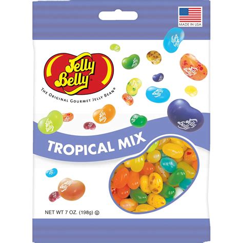 Jelly Belly Tropical Mix Jelly Beans 7 Oz Exotic Flavors