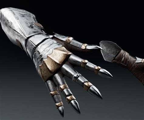 Artstation Female Hand Armor Lowpoly Game Assets