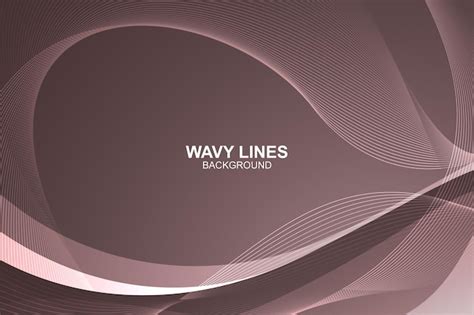Premium Vector Abstract Wavy Lines On Gradient Background