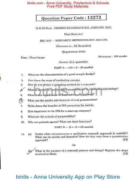 rm4151 research methodology and ipr pdf