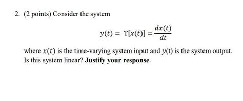 solved 2 2 points consider the system