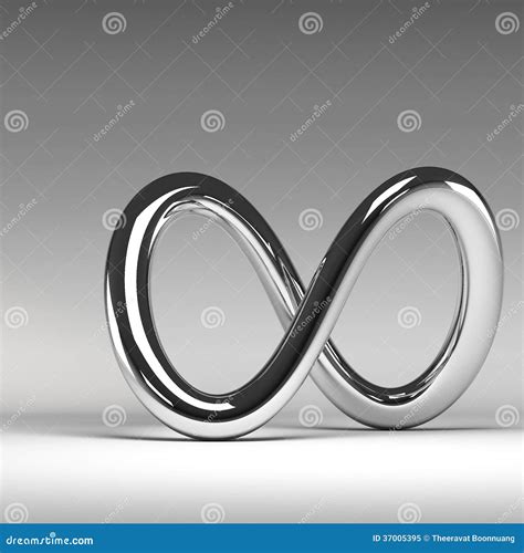 3d Chrome Abstract Infinity Sign Stock Illustration Illustration Of Digital Creative 37005395