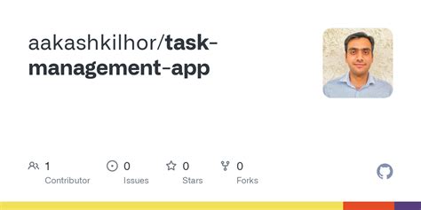 GitHub Aakashkilhor Task Management App