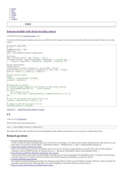 PDF Kmeans Matlab Code Feed Own Data Source QuestionInBox DOKUMEN TIPS