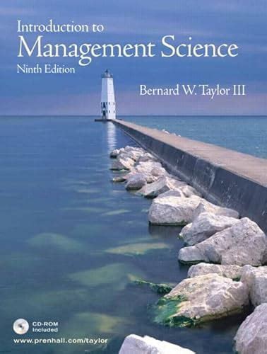 Pre-Owned Supplement: Introduction to Management Science - Introduction to Management Science ...