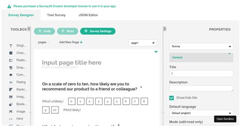 Survey Knockout Examples Codesandbox