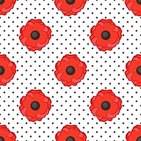 Premium Vector Poppy Pattern