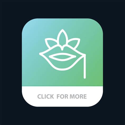 Lips Flower Plant Rose Spring Mobile App Button Android And Ios Line